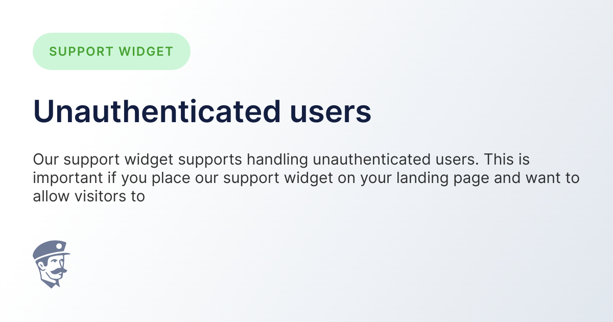 Unauthenticated users — Fernand Docs