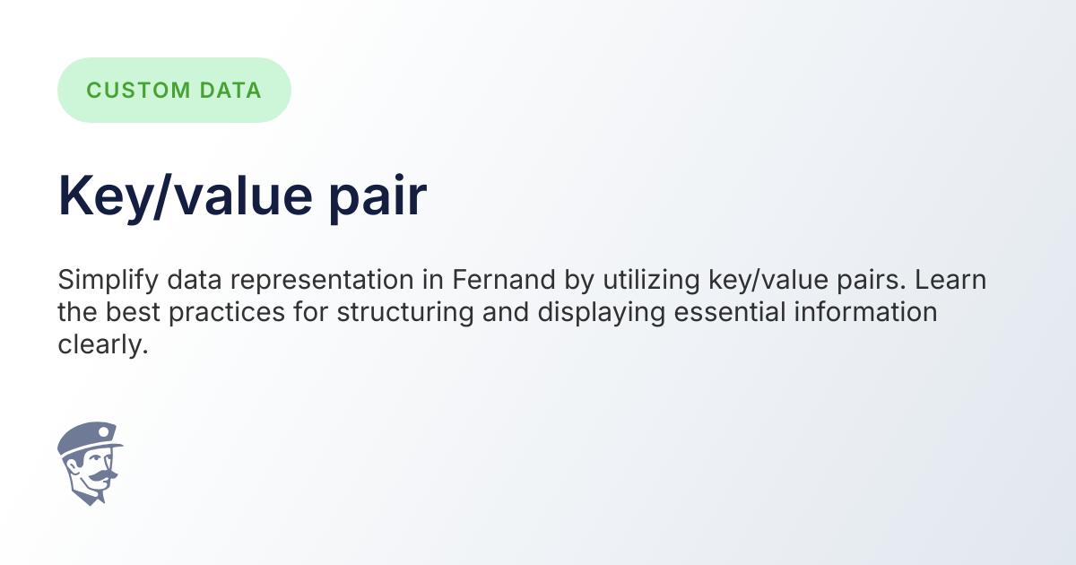Key/value pair — Fernand Docs