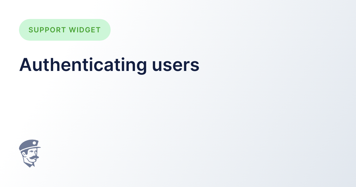 Authenticating users — Fernand Docs