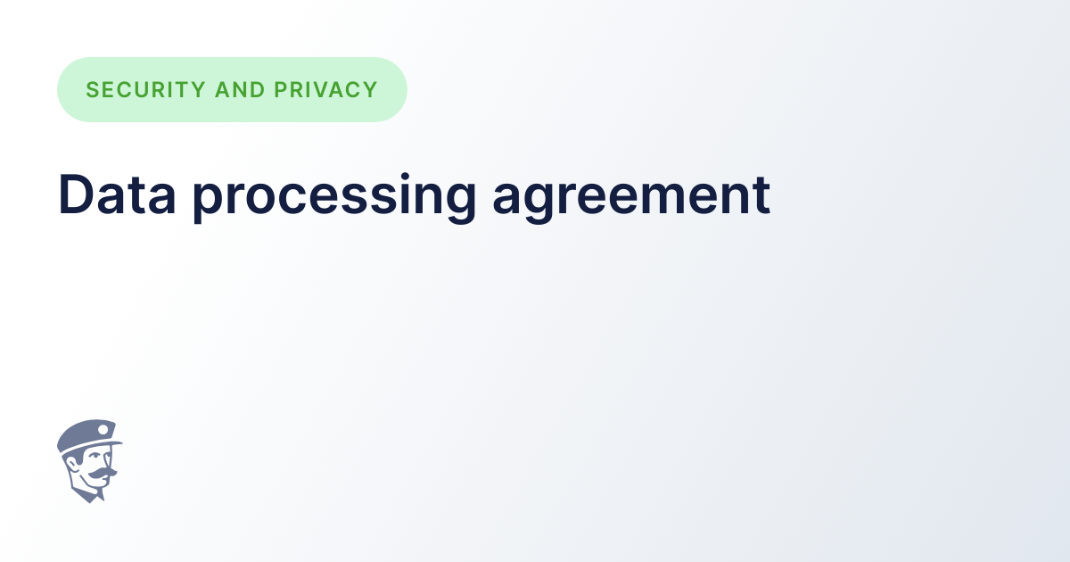 Data processing agreement — Fernand Docs
