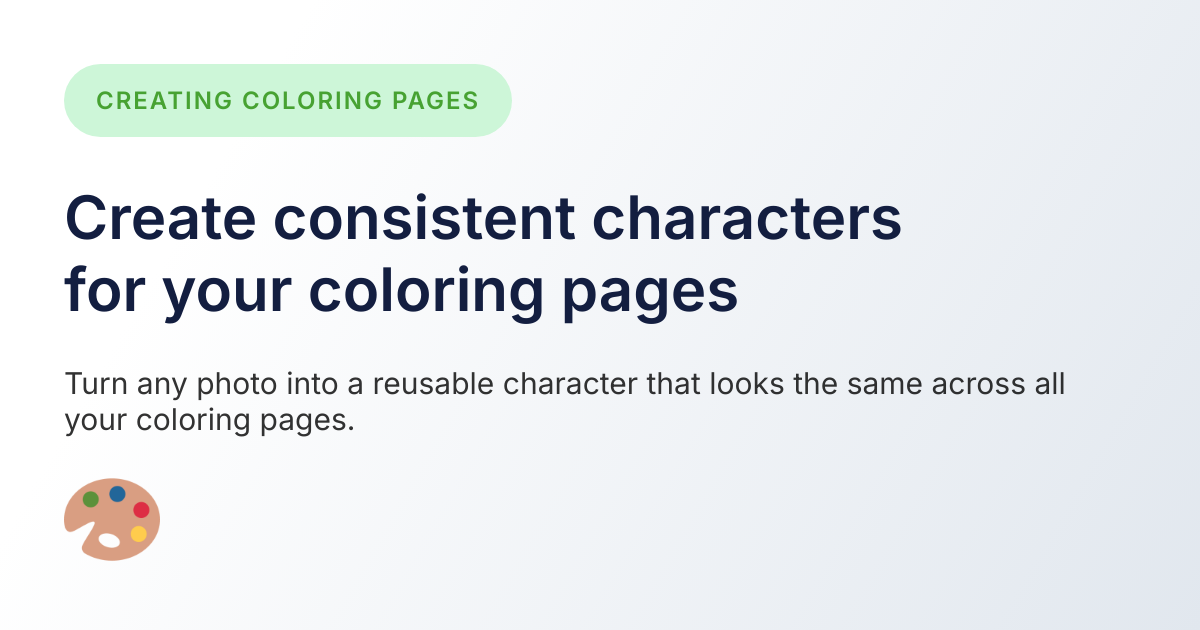 Create consistent characters for your coloring pages — ColorBliss Help ...