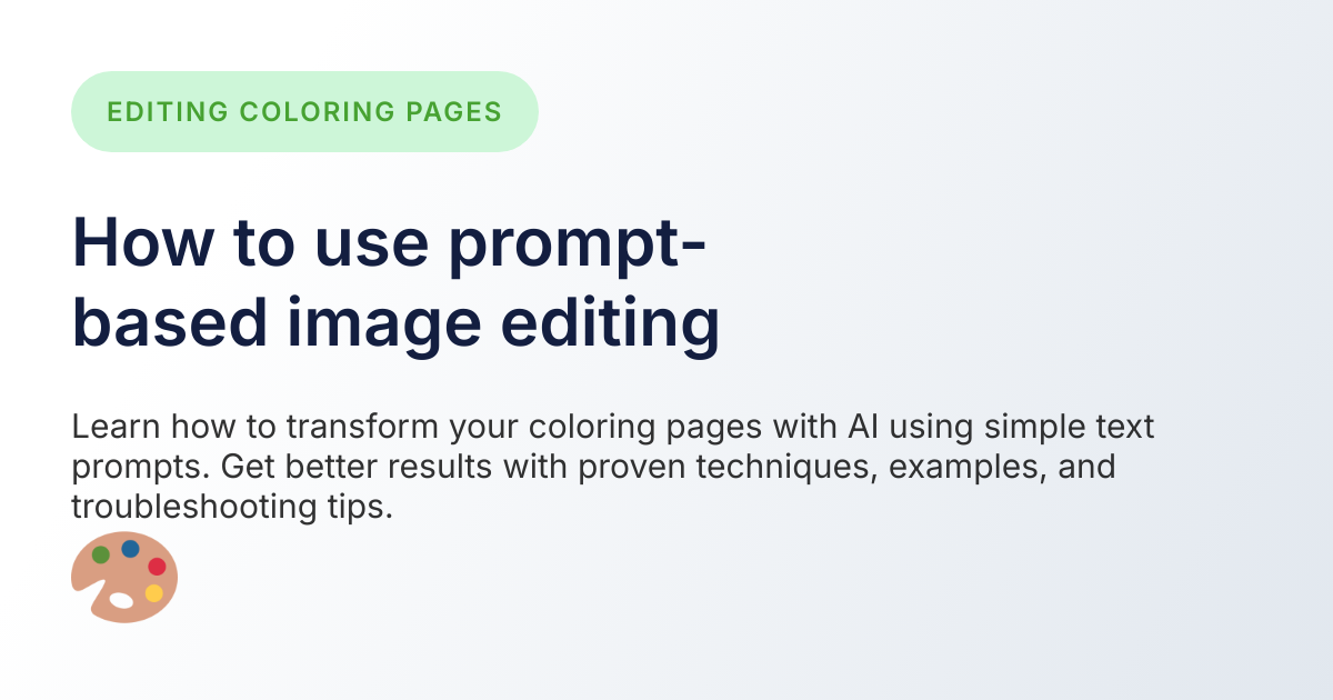 How to use prompt-based image editing — ColorBliss Help Center