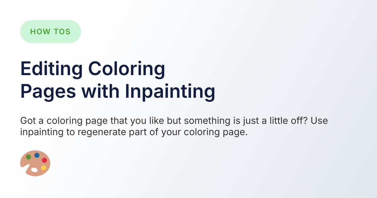 Editing Coloring Pages with Inpainting — ColorBliss Help Center