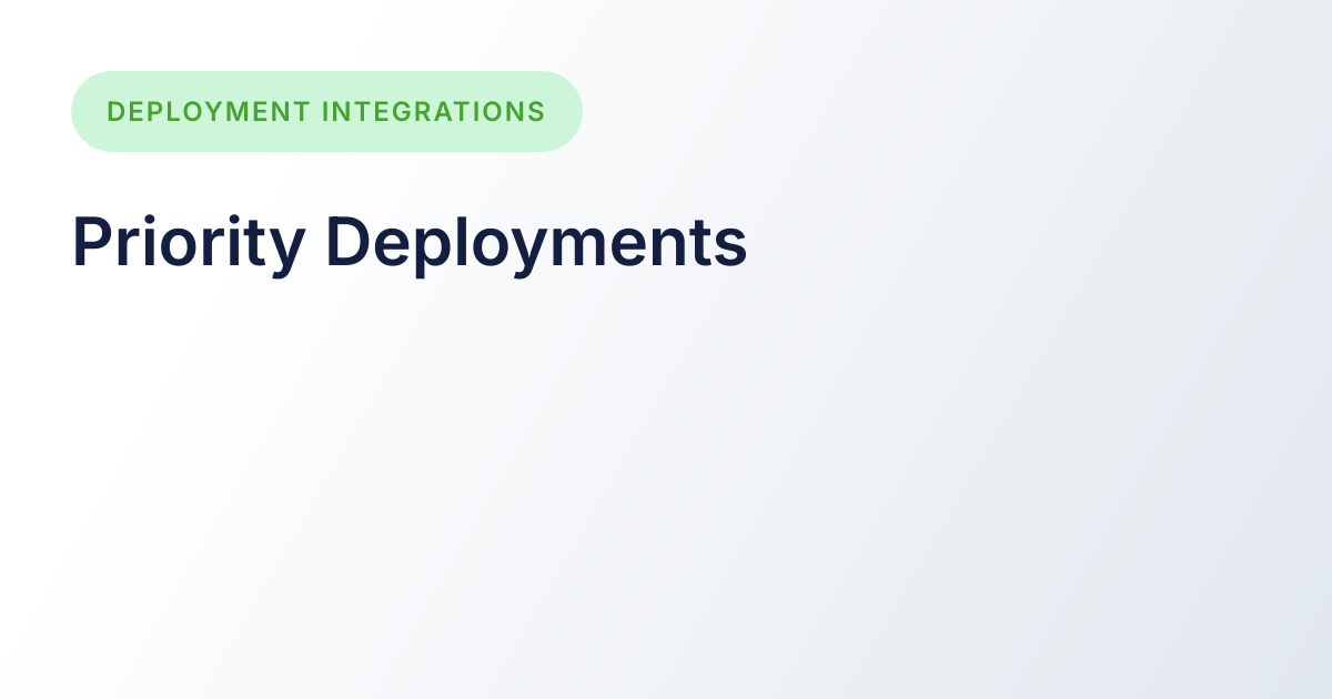 Priority Deployments — DeployBot Help Center