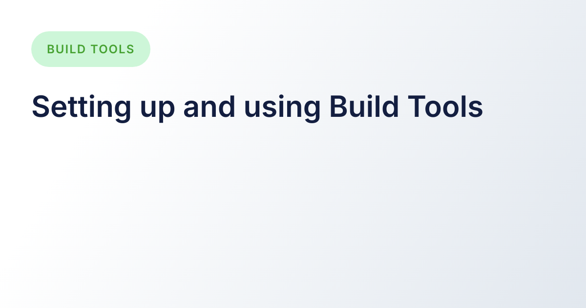 Setting up and using Build Tools — DeployBot Help Center