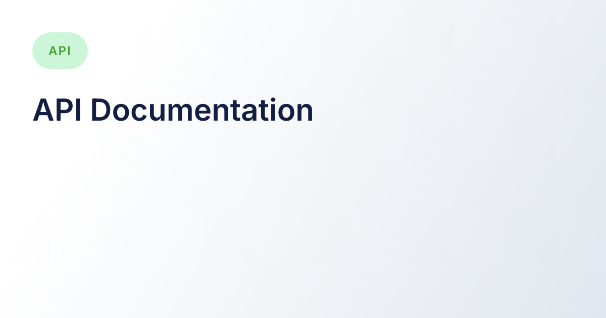 API Documentation — artist.tools Documentation