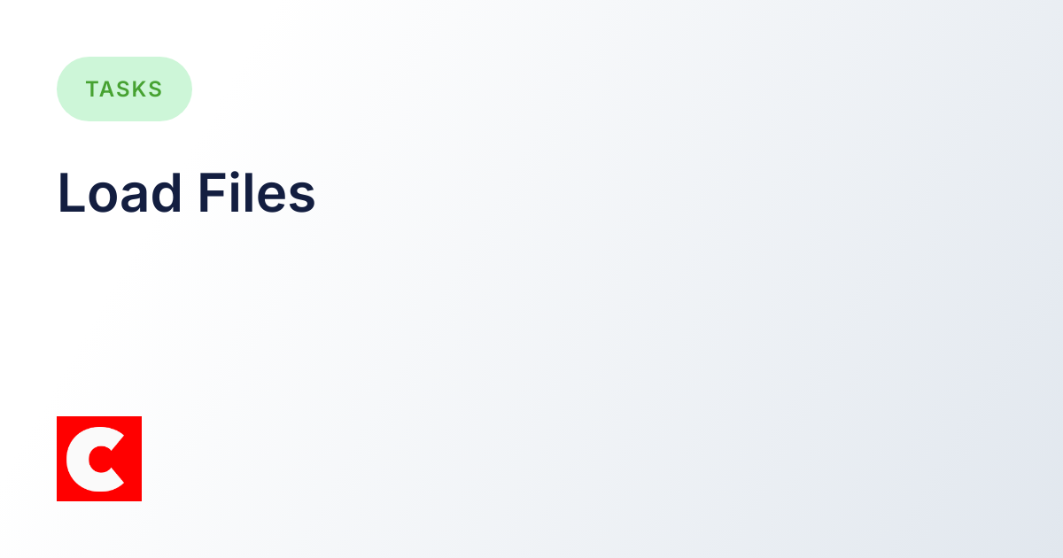 Load Files — Chibi Help Center