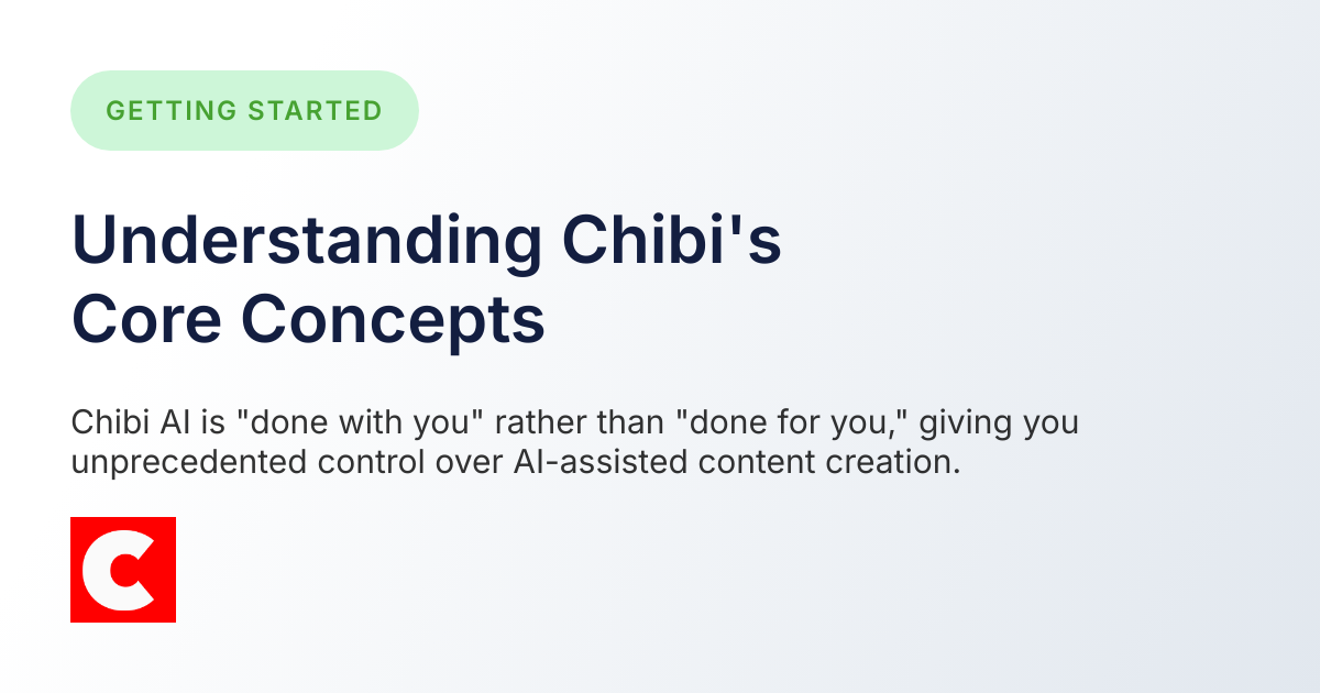 Understanding Chibi's Core Concepts — Chibi Help Center