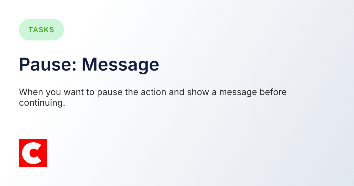 Pause: Message — Chibi Help Center