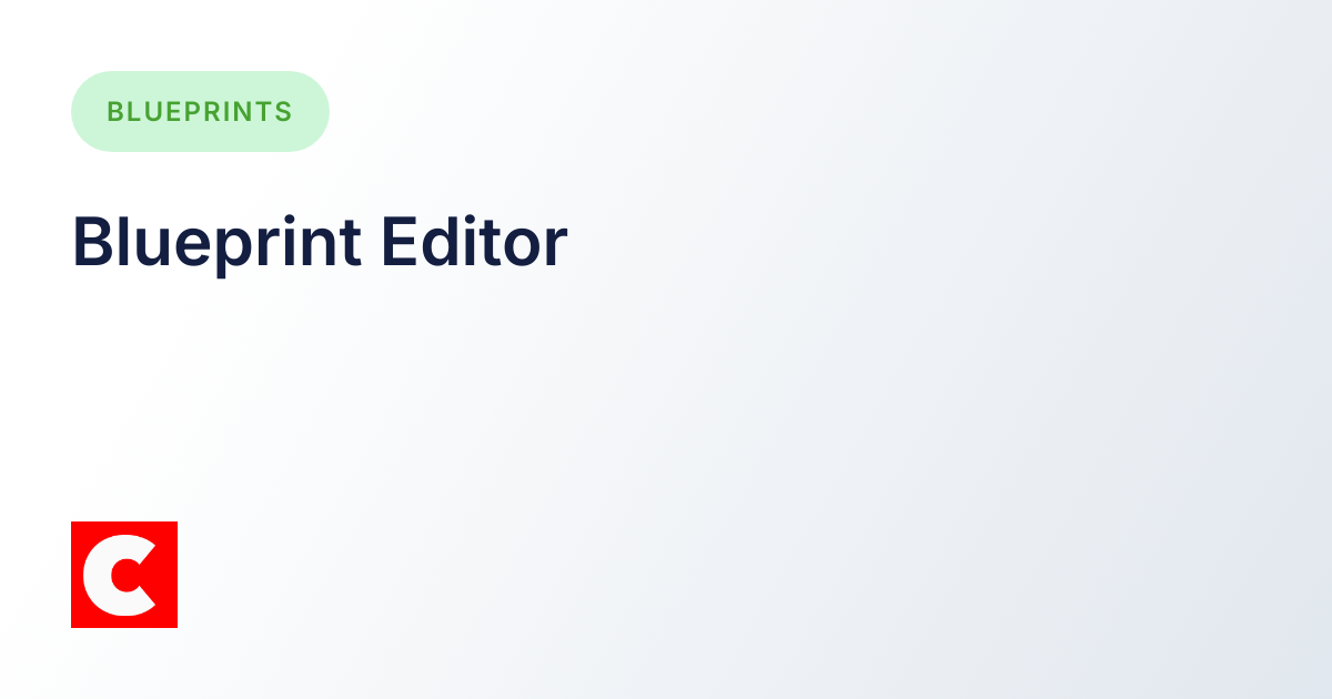 Blueprint Editor — Chibi Help Center