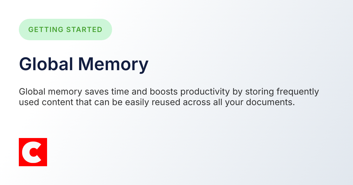 Global Memory — Chibi Help Center