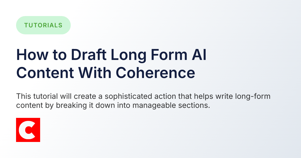 How to Draft Long Form AI Content With Coherence — Chibi Help Center